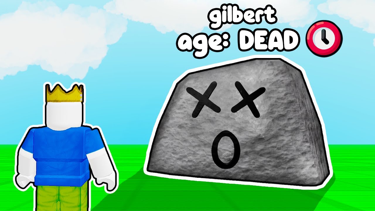 gilbert is DEAD...💔 (roblox my pet rock) - YouTube
