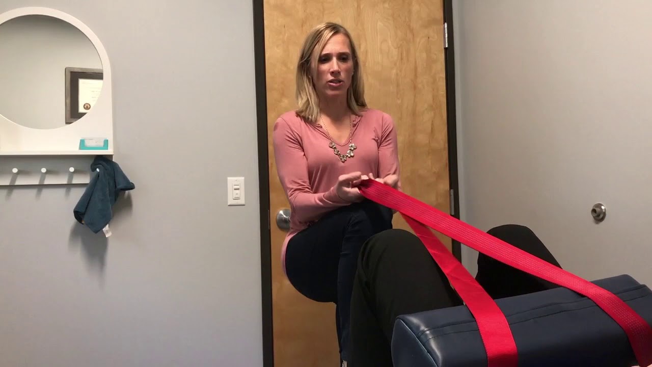 Manually resisted eccentric lumbar extension - YouTube