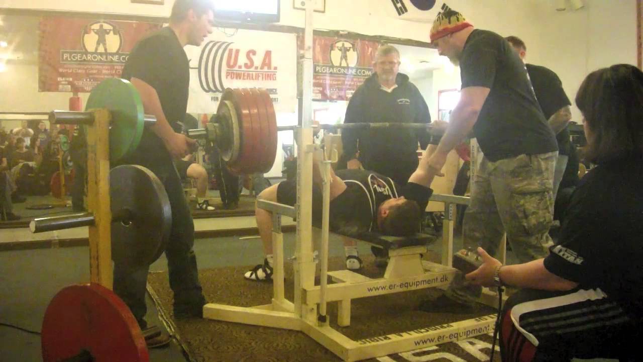 550 Pound/250 Kilo Raw Bench Press - YouTube