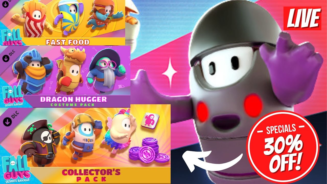 FALL GUYS DLC PACKS GIVEAWAY DETAILS!! STREAM SNIPE ME!! (Fall Guys ...