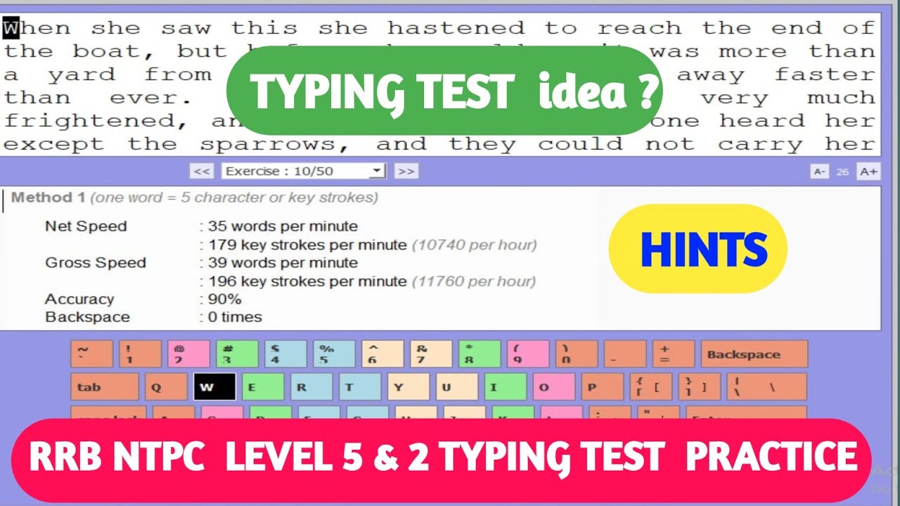 RRB NTPC TYPING TEST TIPS TAMIL - YouTube
