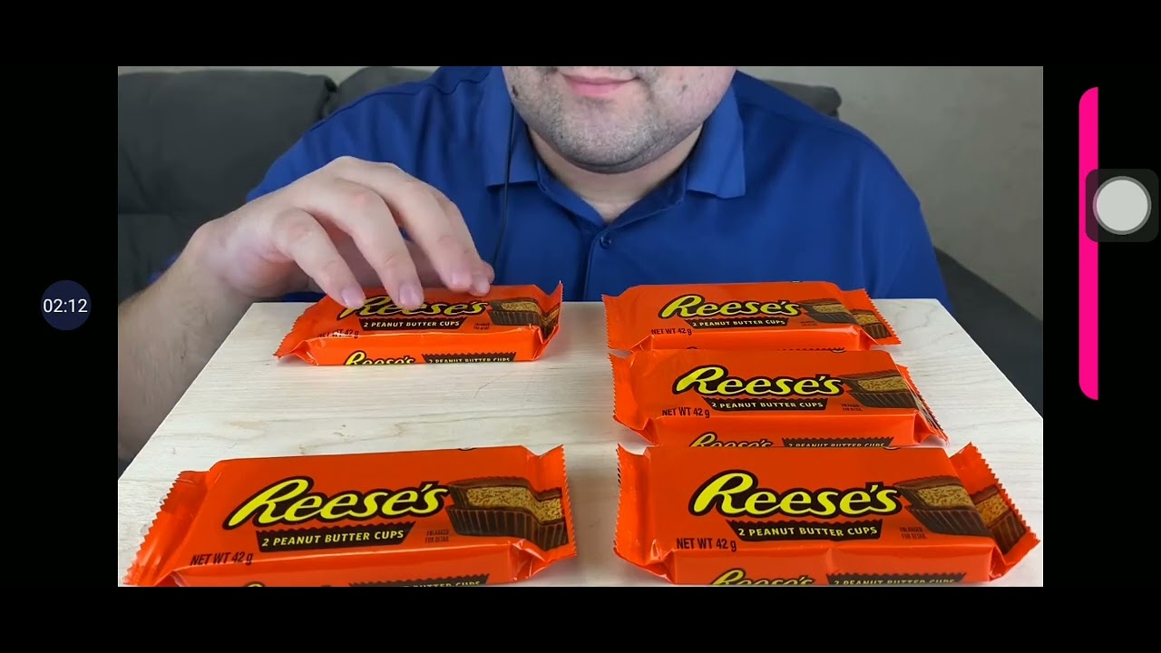 DmiTriy Asmr Eating Reese's Chocolate Covered Peanut Asmr Mukbang (The ...