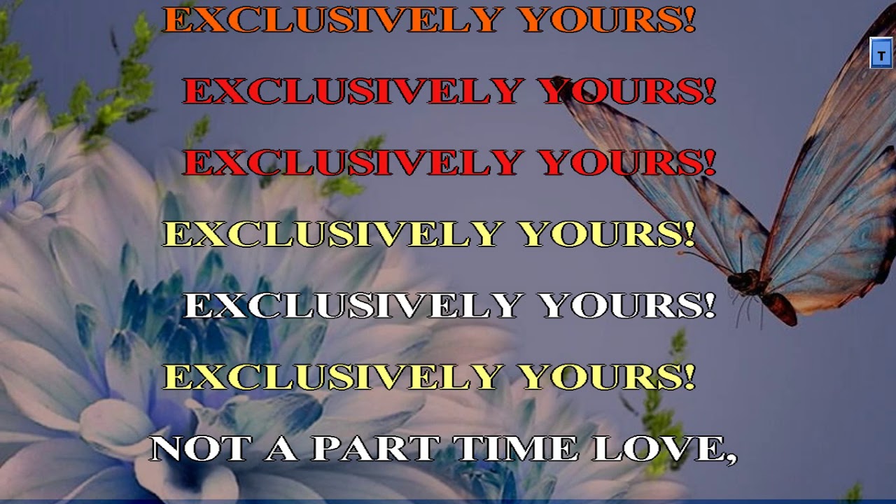 Karaoke - Exclusively Yours - YouTube