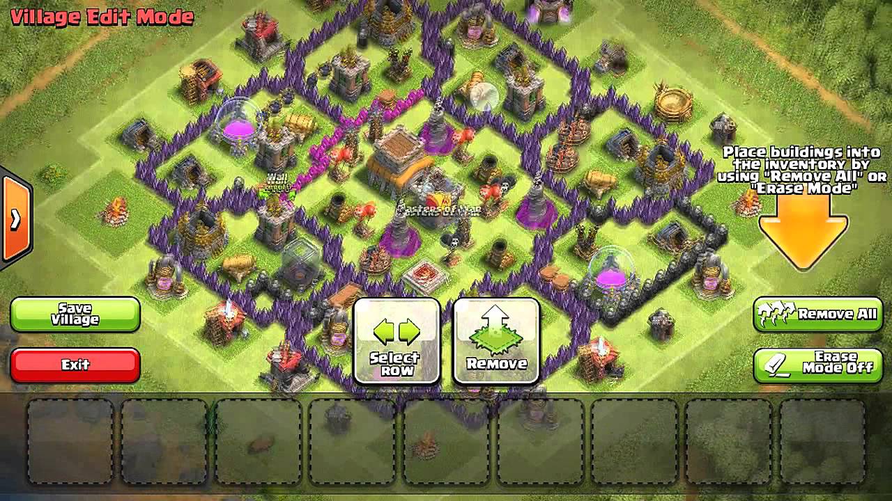 melhor layout para cv 8 contra ataques de corredor em clash of clans ...