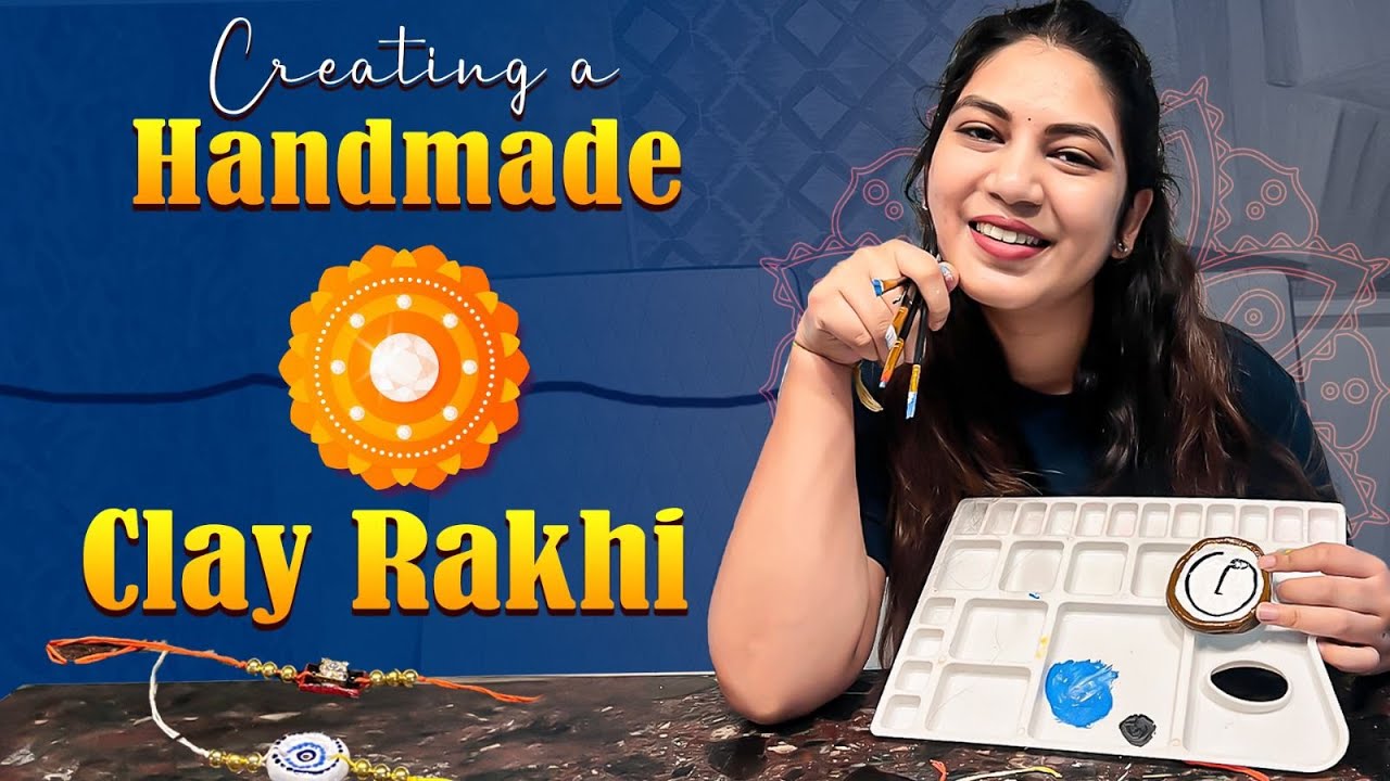 Handmade clay rakhi | Rakshabandhan Special | Ha Ha Hasini | Hasini ...