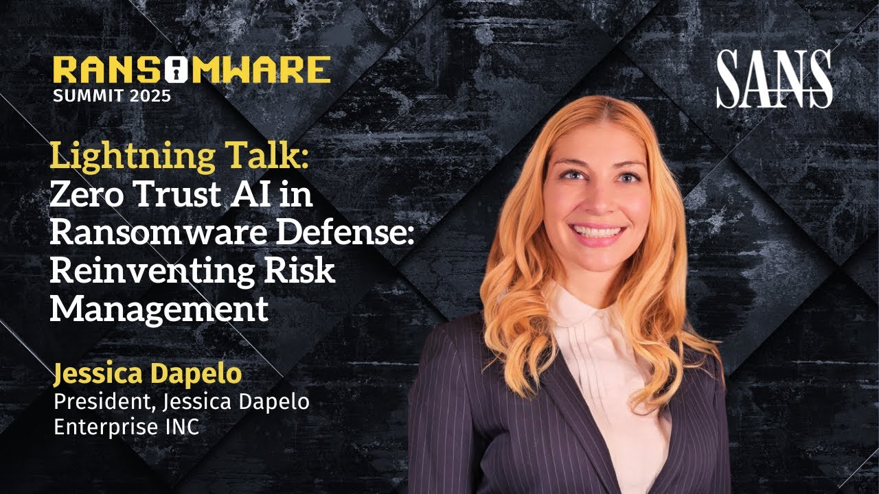 Zero Trust AI in Ransomware Defense: Reinventing Risk Management - YouTube