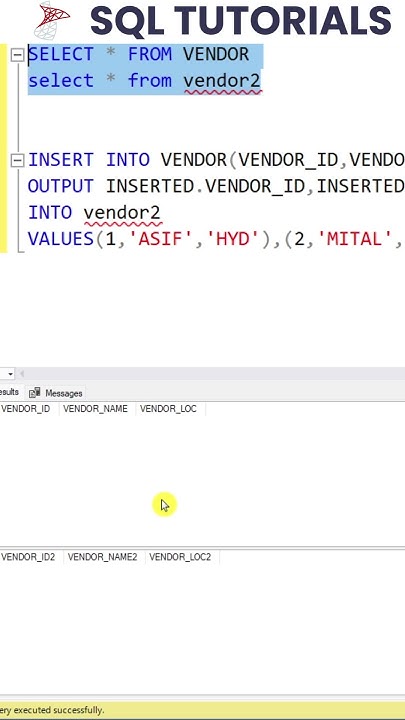 Insert Values into Two Tables at once in SQL Server - YouTube