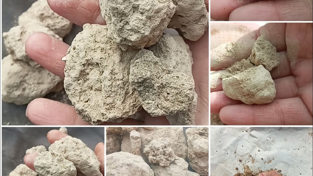 raw mud crumbling - YouTube