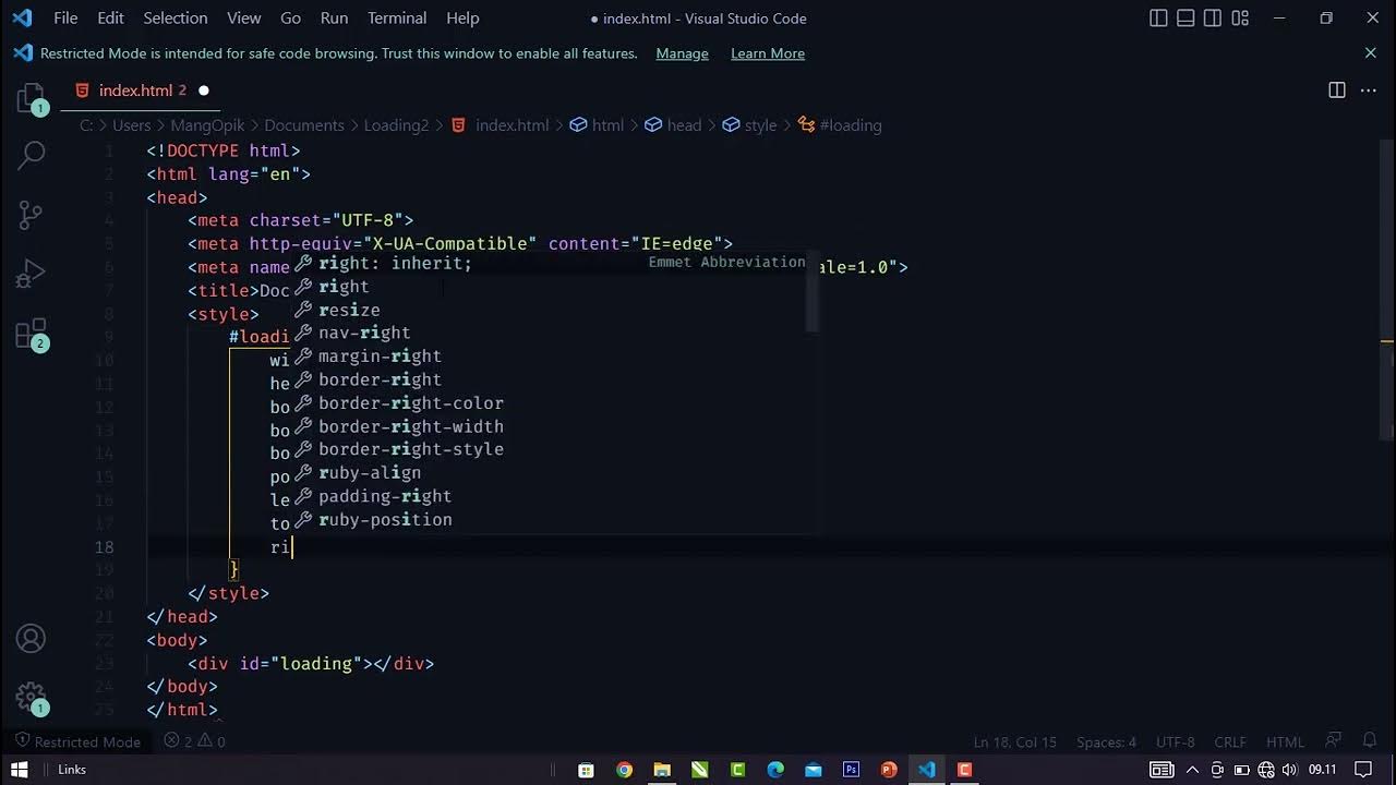 How to create animation loading html & css - YouTube