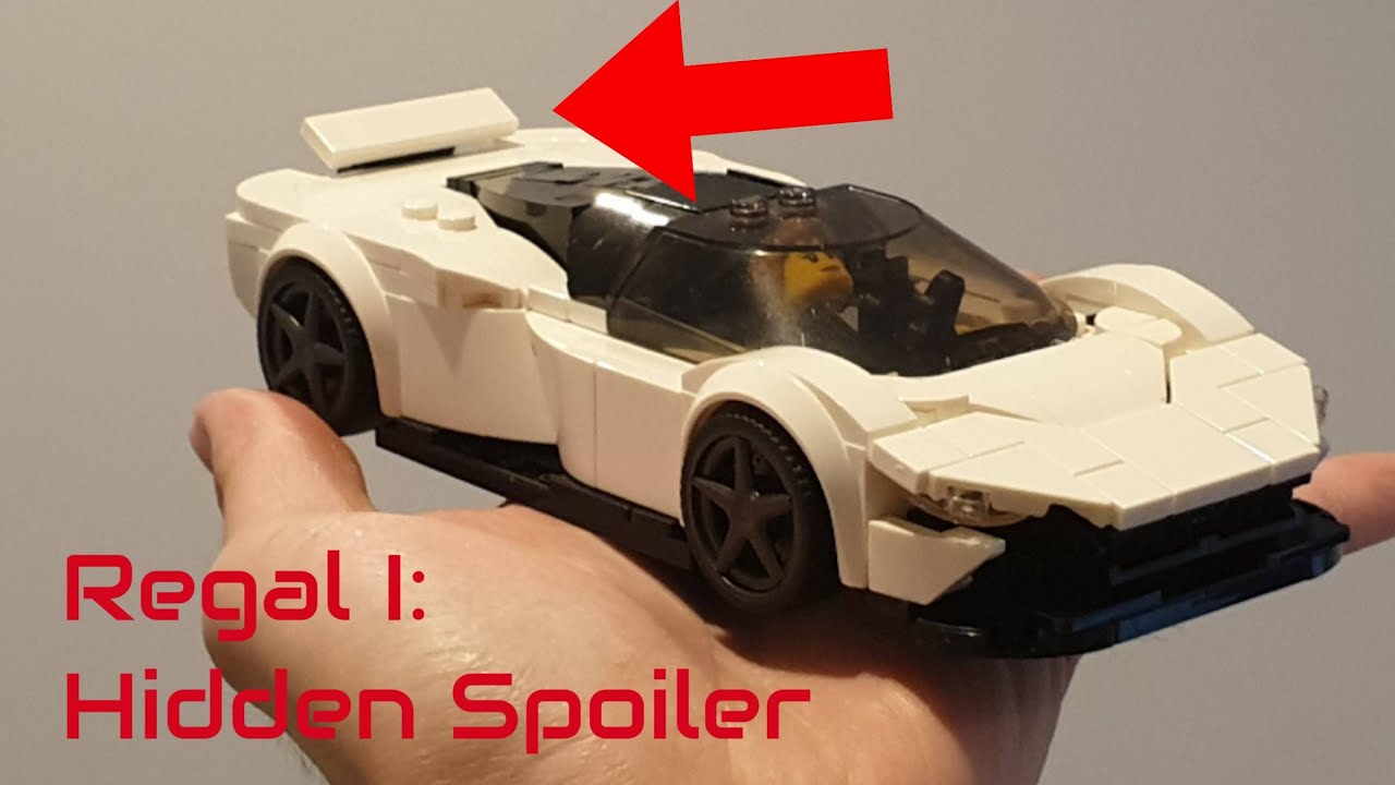 Retractable Spoiler on a Lego Speed Champions MOC (Regal I) - YouTube