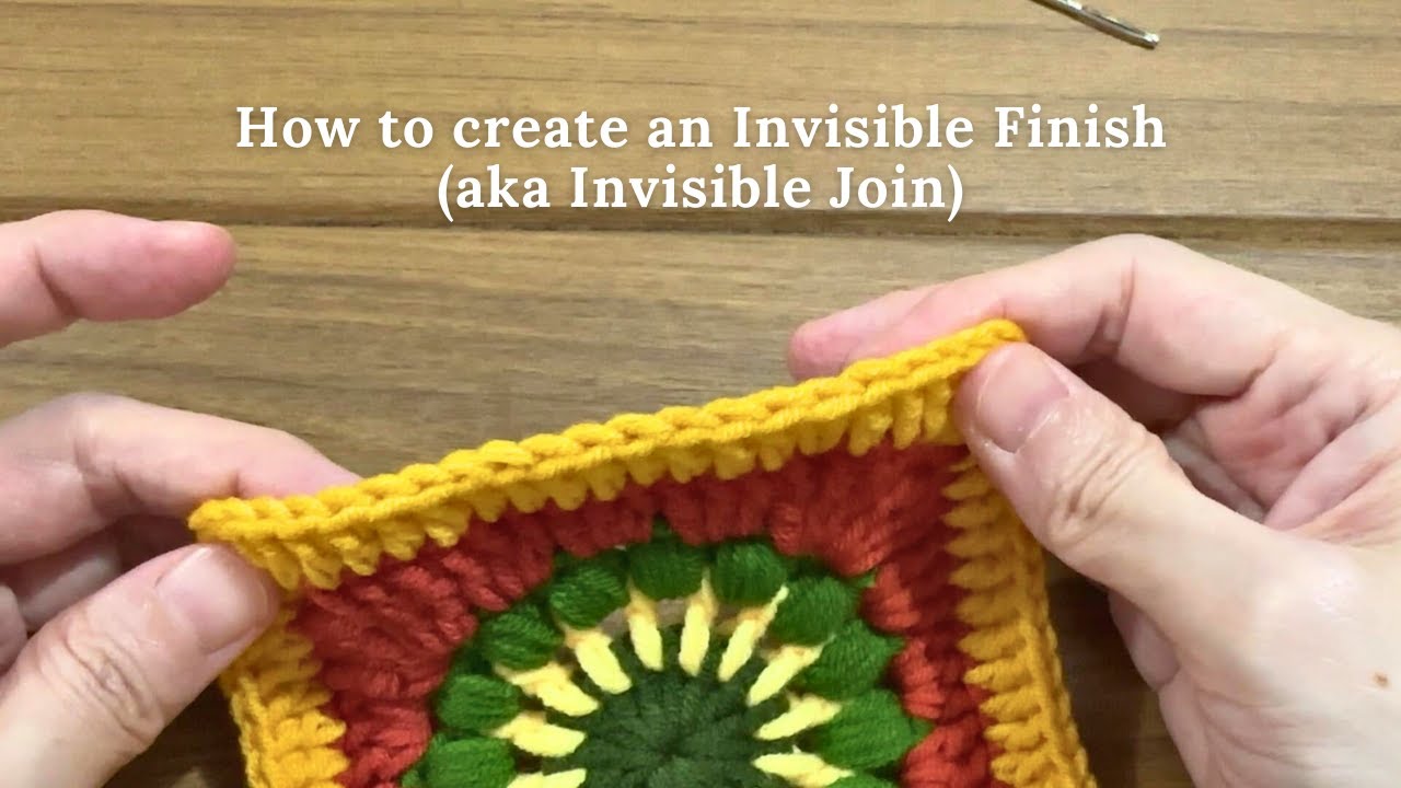 🧶How to Create An Invisible Finish (aka Invisible Join) Crochet - YouTube
