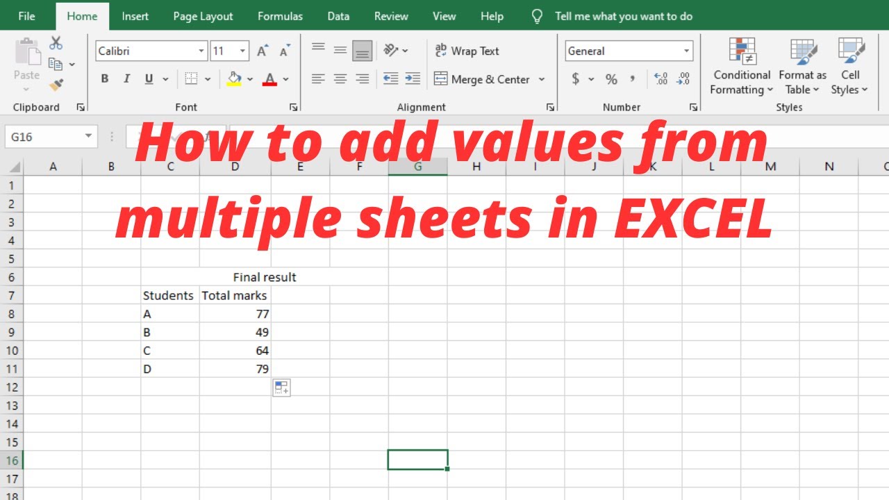 How To Add Values From Multiple Sheets In Excel Excel Sum Of Values How To Add Values From Multiple Sheets In Excel Excel Sum Of Values