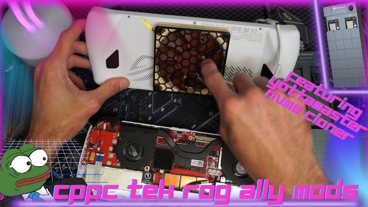 All of MY ROG Ally Mods + How I clone my drives with one button! Feat ...