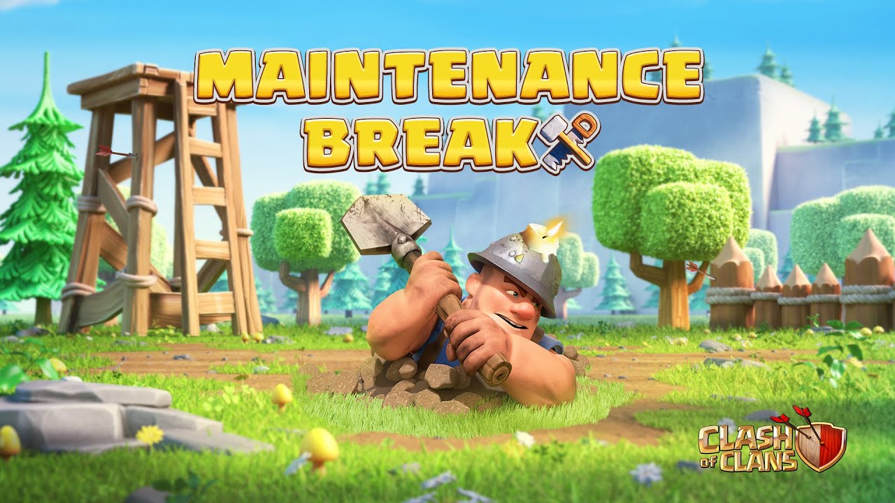 ⚙️ Clash of Clans MAINTENANCE BREAK LIVE 🔴 | Server Fixes! 🛠️ - YouTube