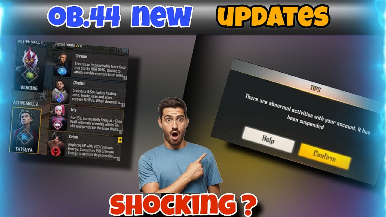 free fire ob44 new updates|| ob44 new events || ob44 update 2024 - YouTube