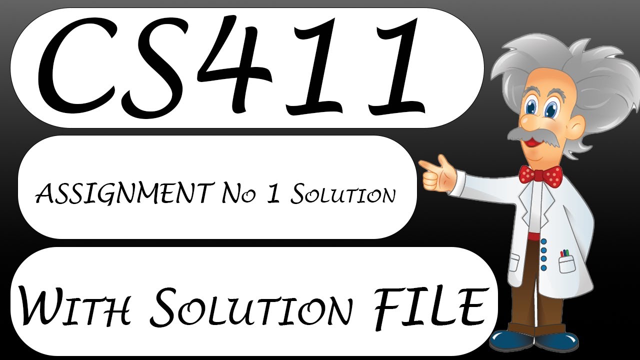 CS411 Assignment No 1 Solution 2022 With Solution File - YouTube