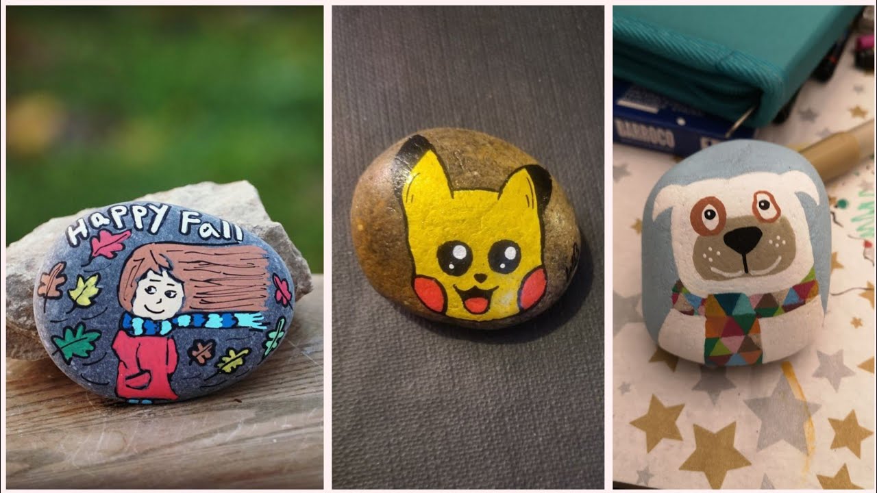 Fabulous Stone Painting Projects||Creative Awesome Pebbles Stone ...