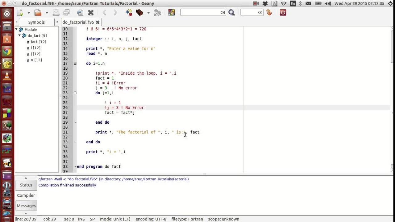 Fortran Programming Tutorials (Revised) : 020 : Cautions in do loops, Labels - YouTube