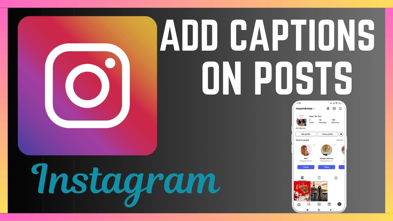 How To Add Captions On Images In Your Instagram Post | Instagram ...
