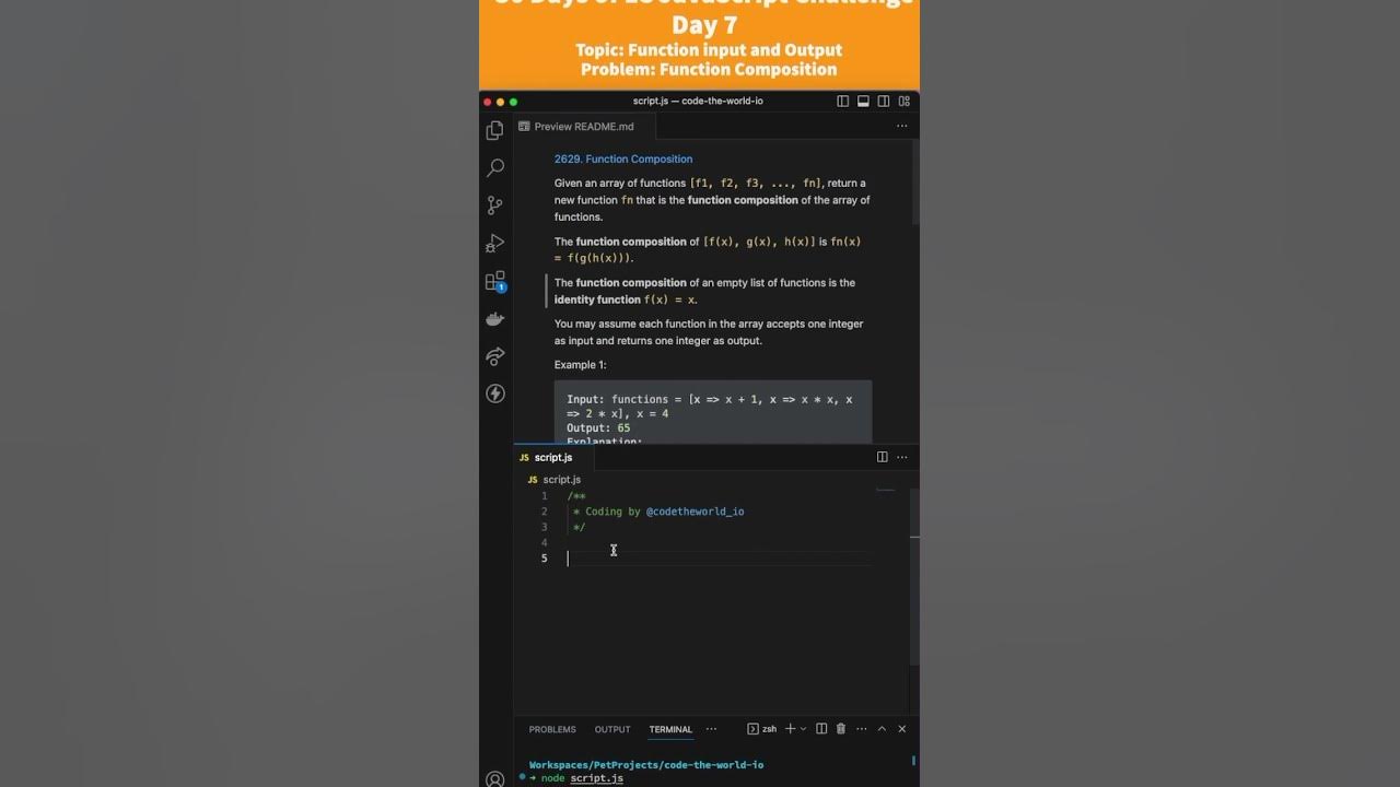 30 Days Of Leetcode Javascript Challenge Day 7 Function Composition