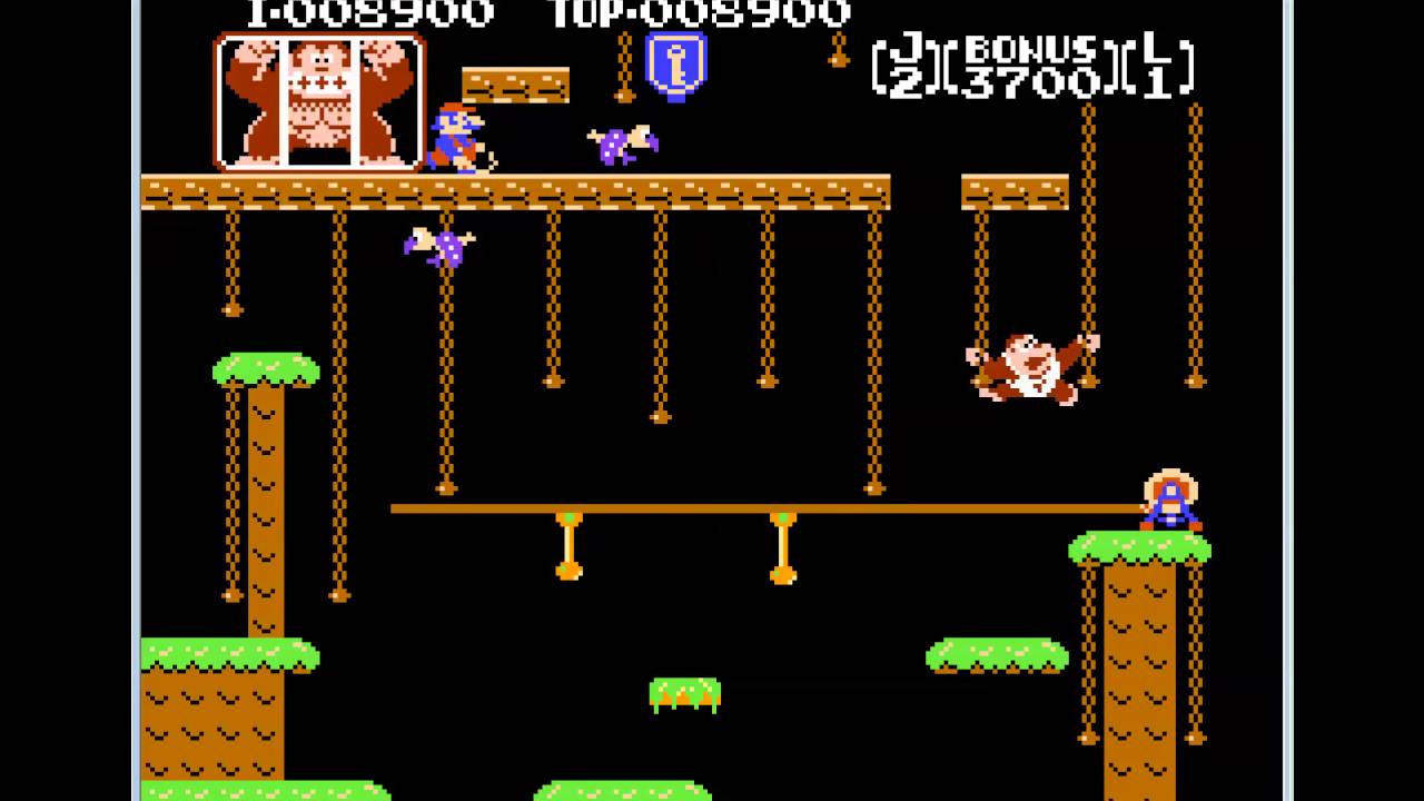 Donkey Kong JR. Famicom - YouTube