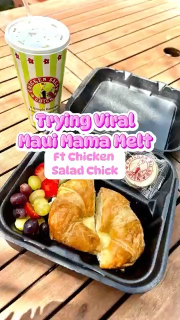 Trying the Viral Maui Mama Melt | Ft Chicken Salad Chick - YouTube