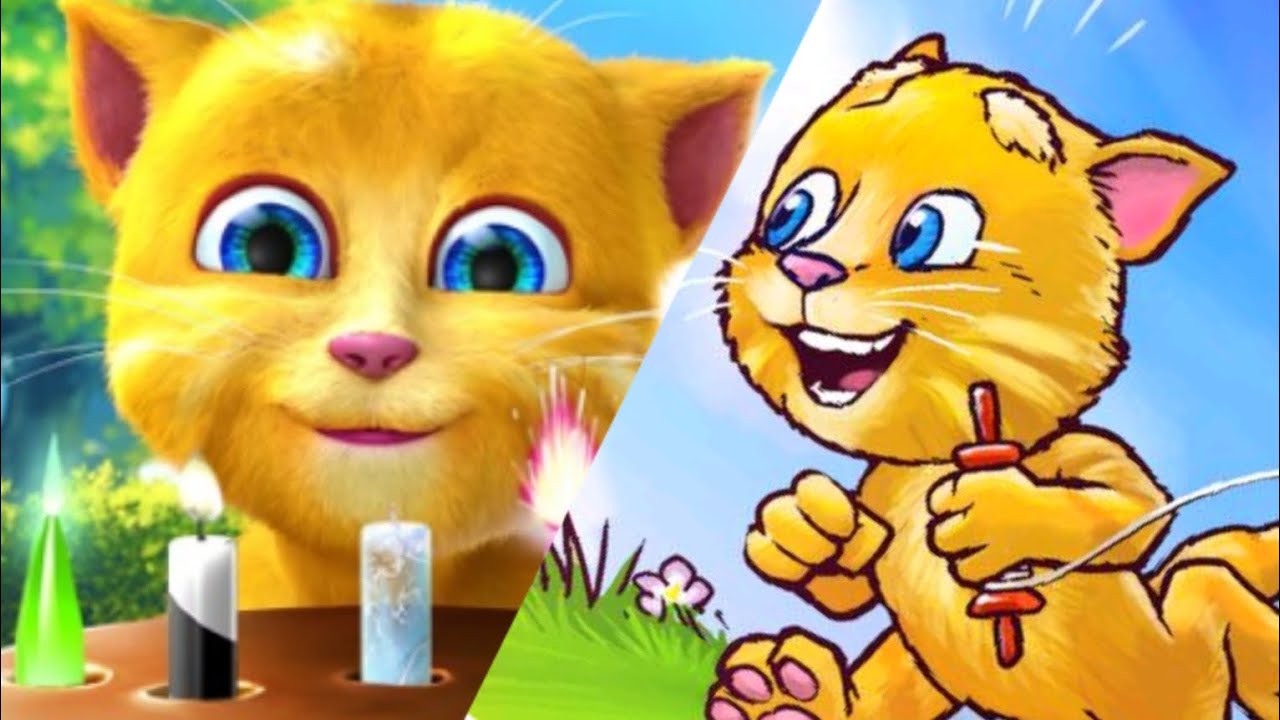 talking Ginger pleasant child hood l Talking Ginger2 l talking ginger ...