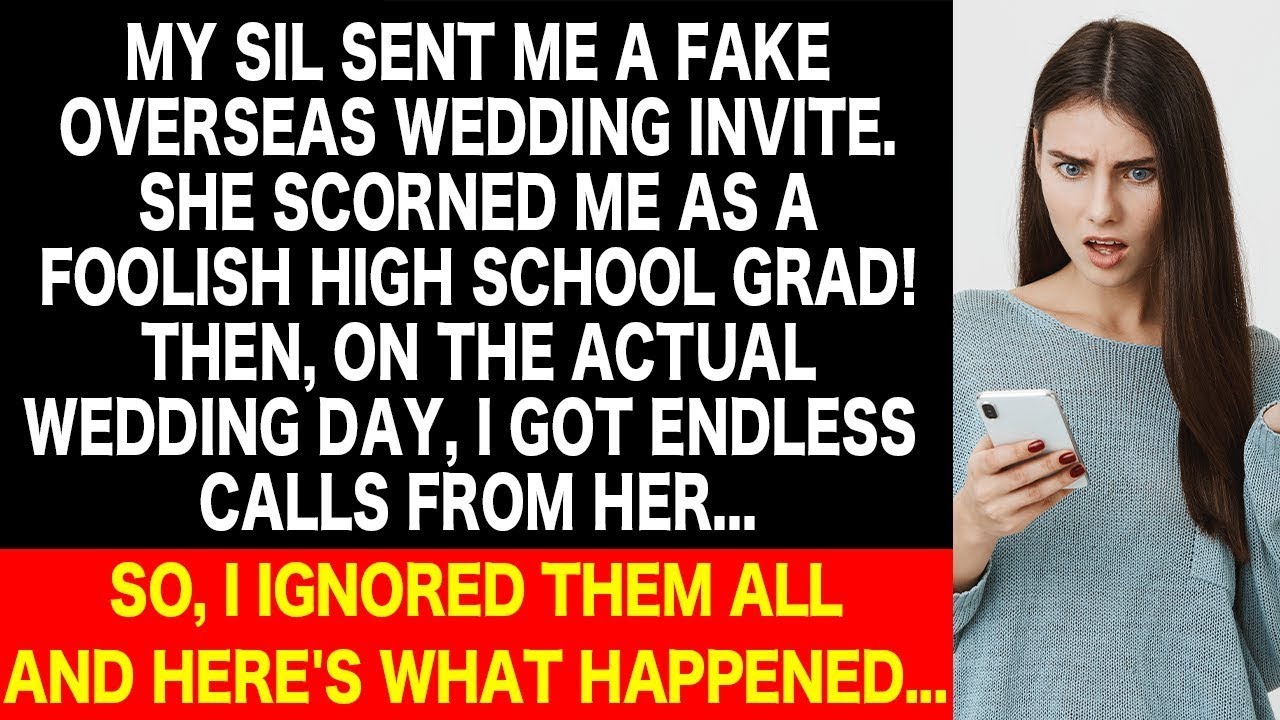 My SIL sent a fake wedding invite, scorned me, and made endless calls ...