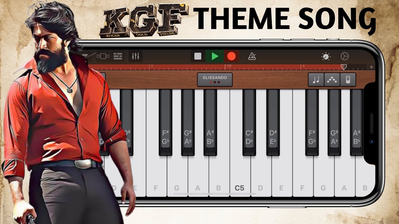 KGF Theme Music Remake on iPhone (Garageband) - YouTube