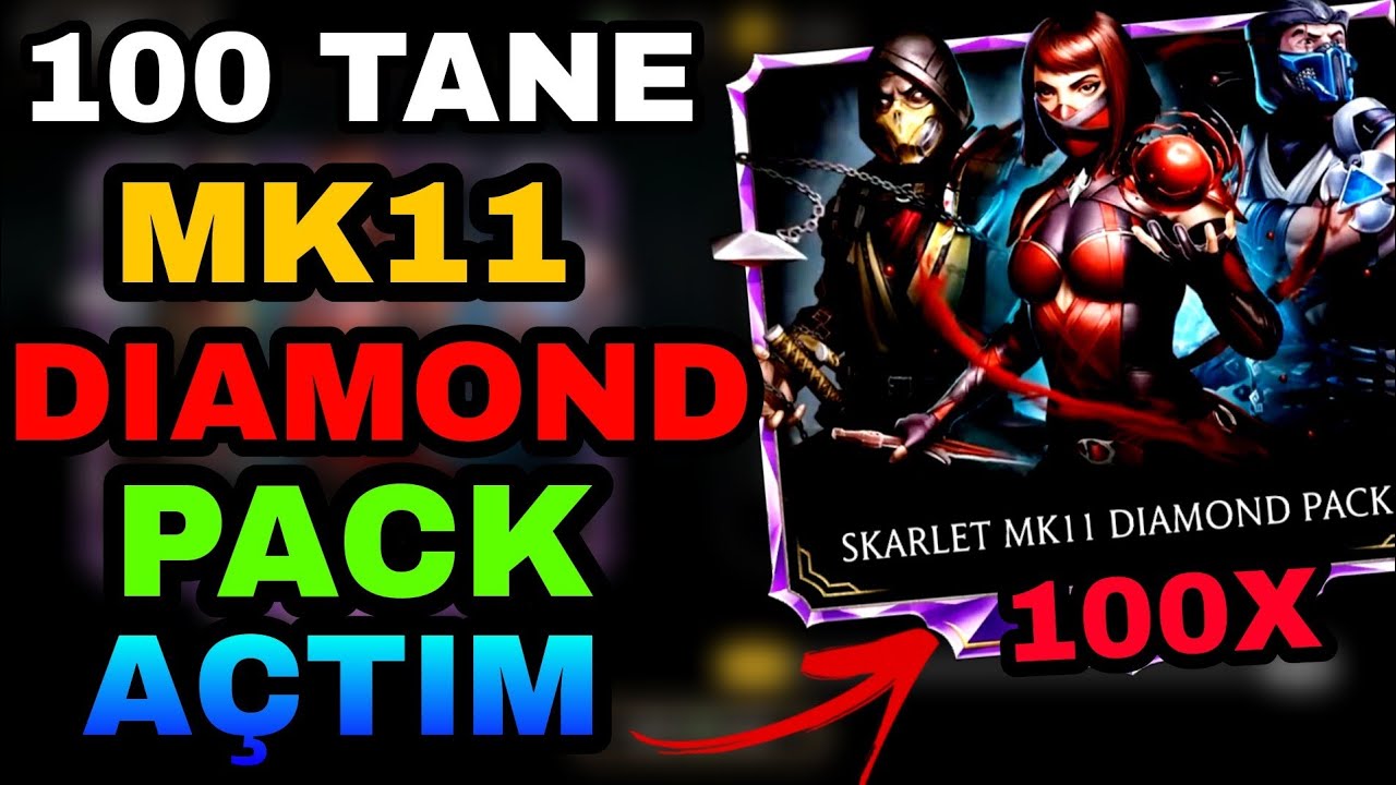 100 TANE MK11 DIAMOND PACK AÇARSAK NE OLUR? - YouTube