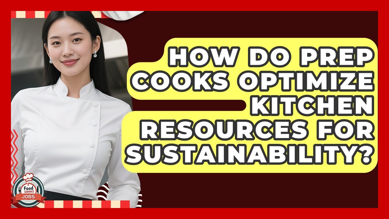 How Do Prep Cooks Optimize Kitchen Resources For Sustainability? - Food ...