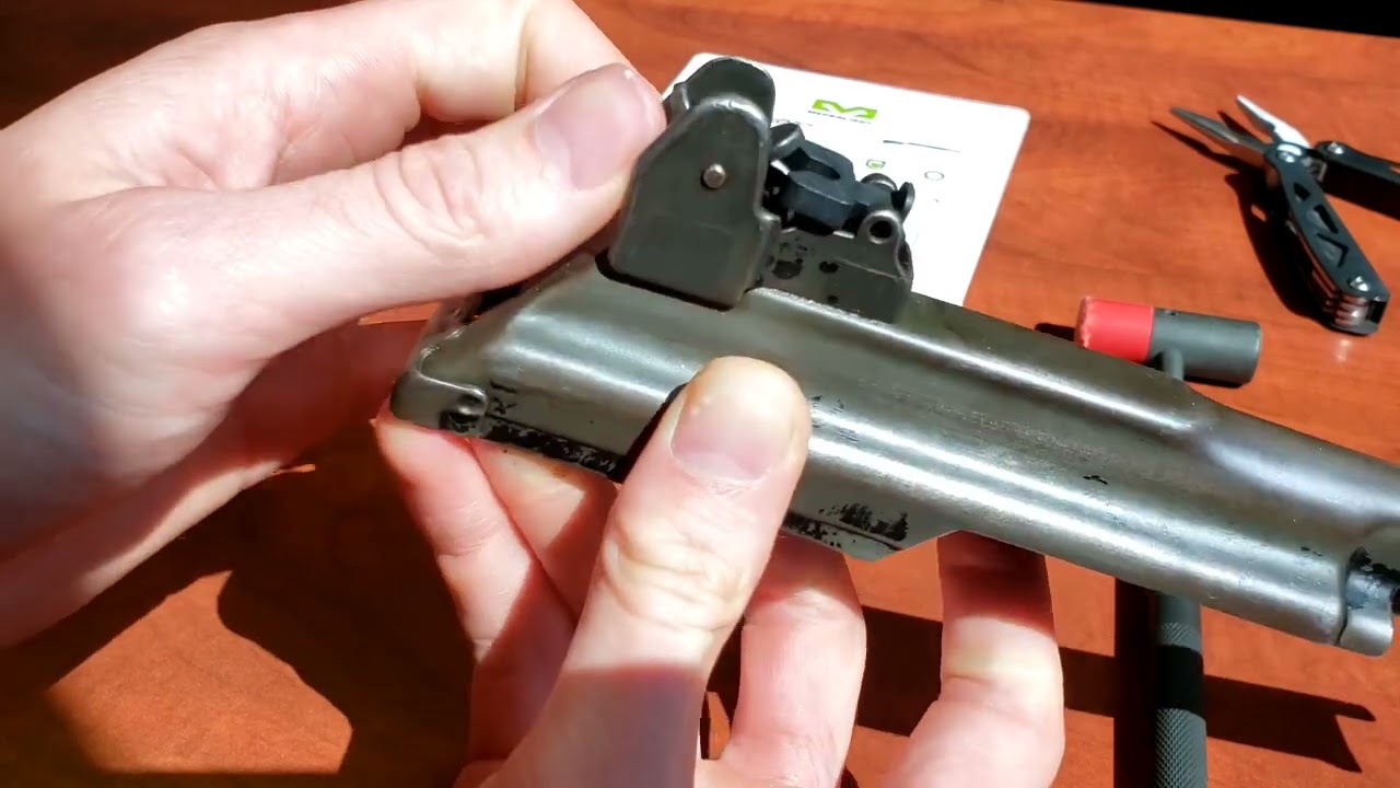 Installing Meprolight Night Sights on Galil SAR/AR/ARM: Part 1, Rear ...