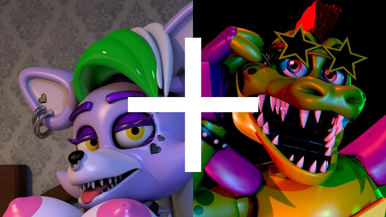 ROXANNE + MONTY = ??? | FREDDY + GLAMROCK CHICA = ??? | FNAF ANIMATIONS ...