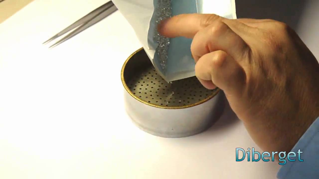 sifting small diamonds - YouTube
