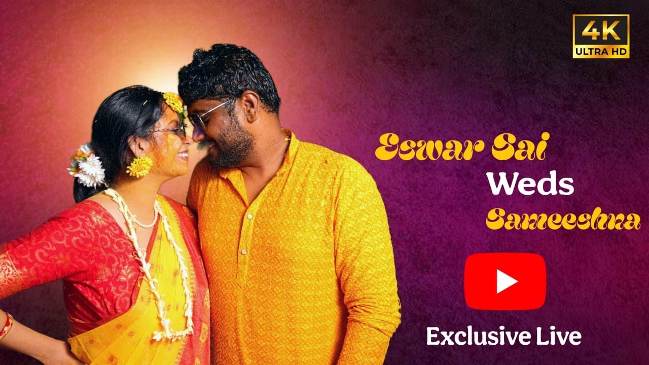 ESWAR SAI REDDY WEDS SAMEESHNA | WEDDING | EXCLUSIVE LIVE | 4K | SIDHARTH DIGITAL STUDIO ...