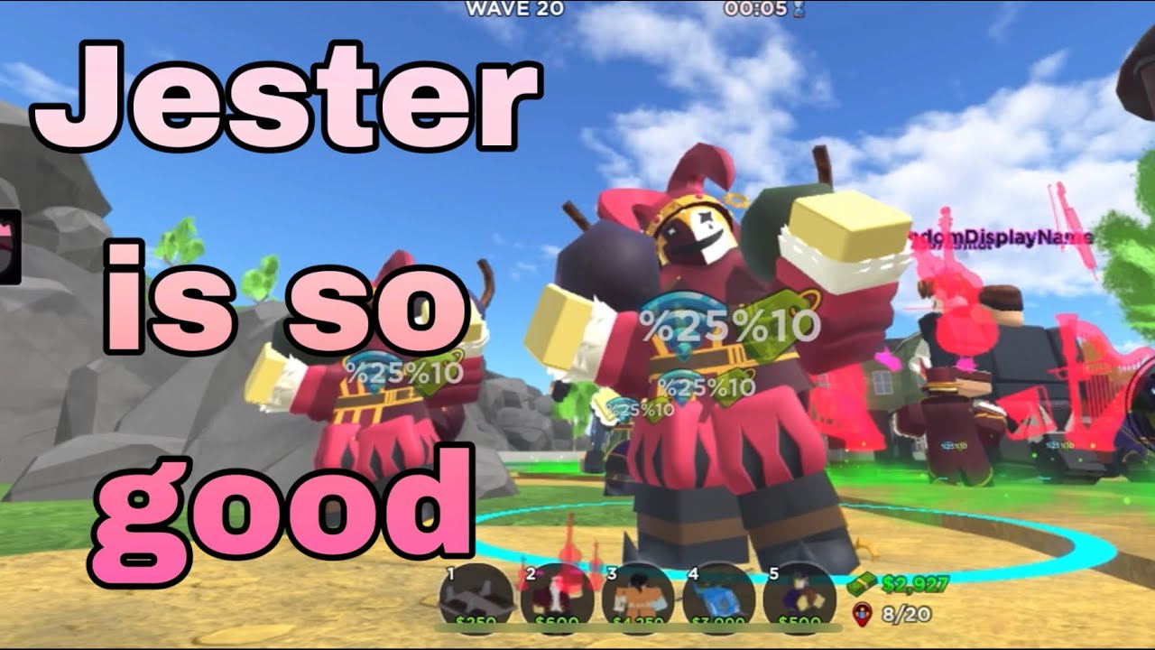Jester gameplay | Tower defense simulator - YouTube