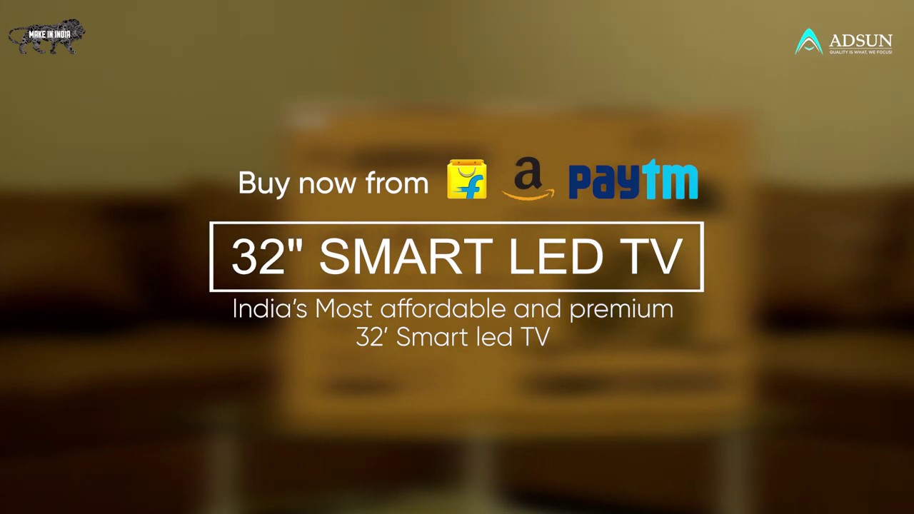 Adsun 32" Smart LED TV : Box Content | Buy From Paytm, Amazon and ...