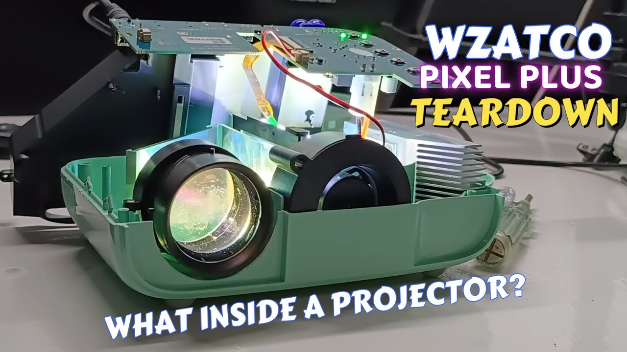 What Inside A Projector Wzatco Pixel Plus Projector Teardown - YouTube