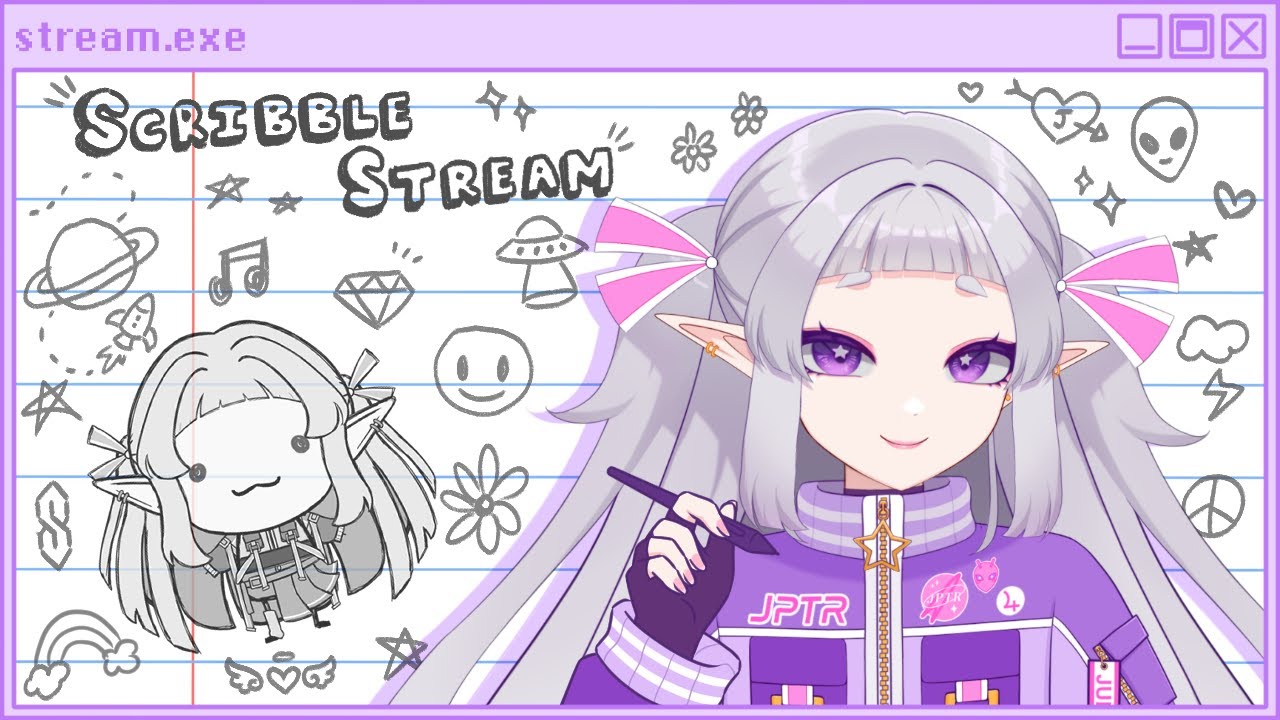 【Scribble Stream】 Christmas Art - YouTube