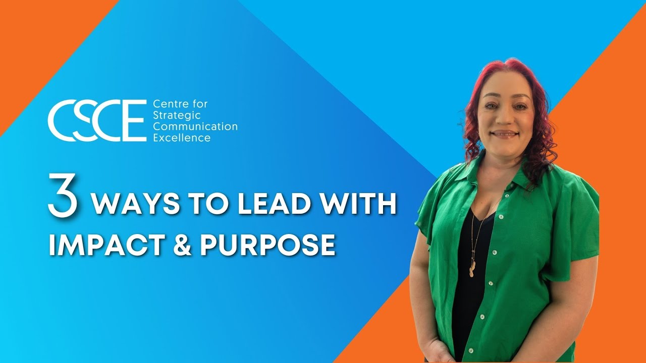 3 Ways to Lead with Impact and Purpose - YouTube
