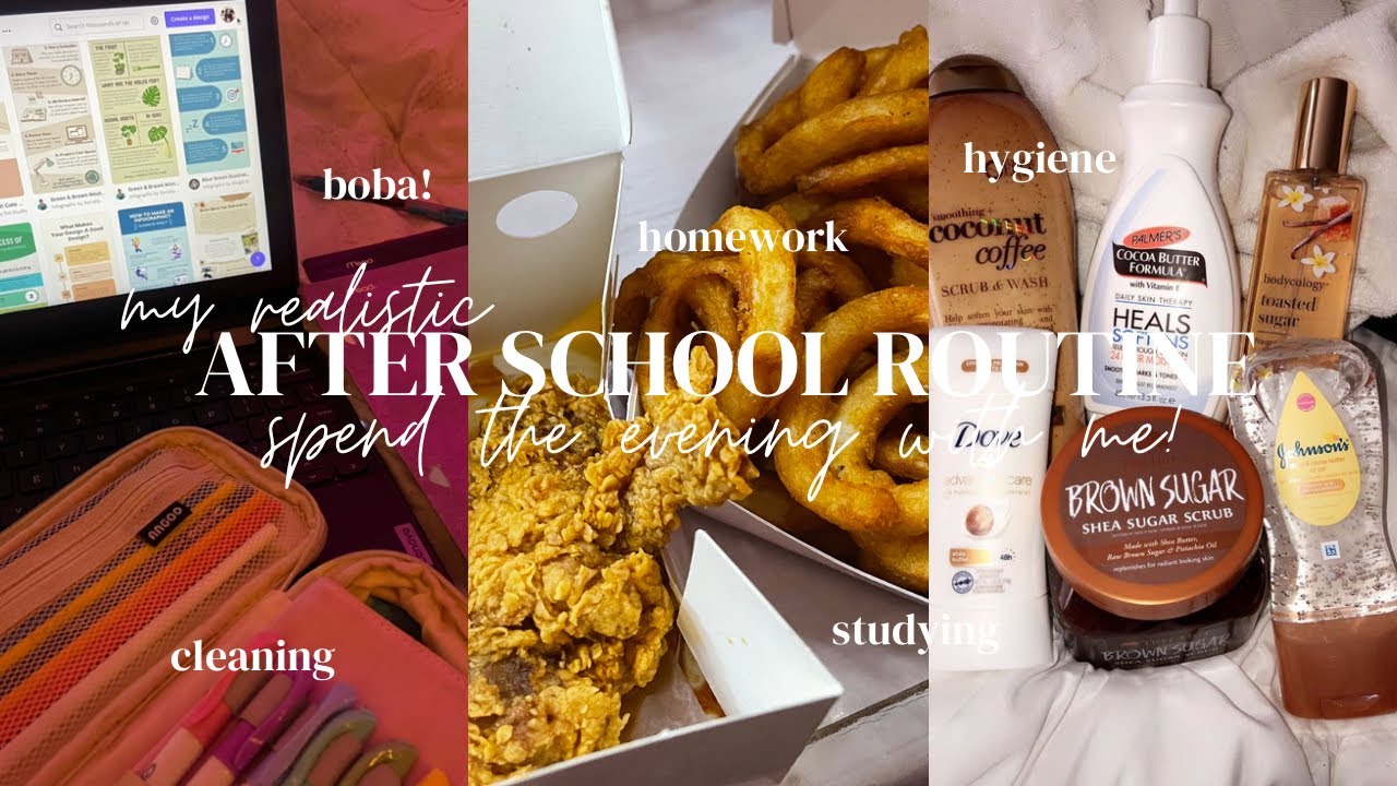 my REALISTIC after school routine: clean, study, hygiene, & more! *i ...