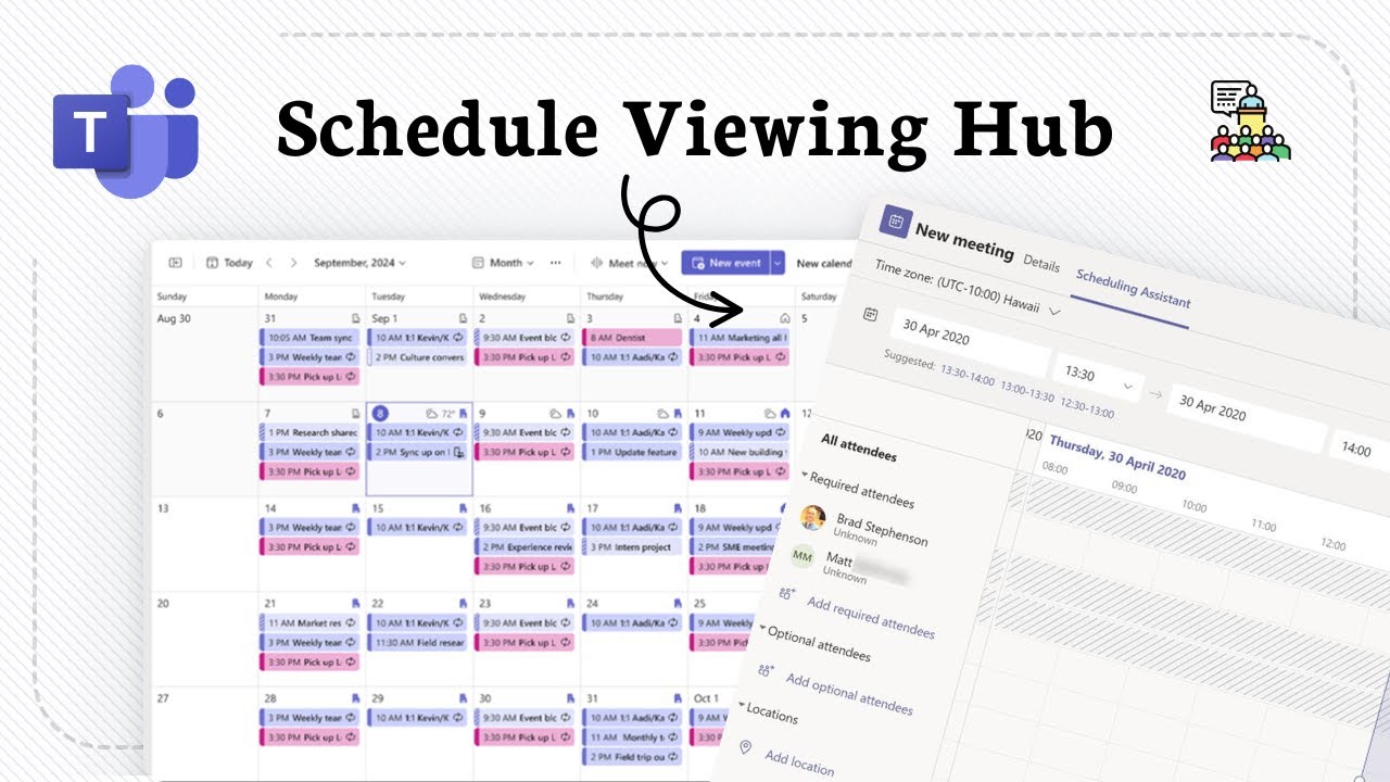 How to add a calendar to Microsoft Teams (Meeting Schedule) - YouTube