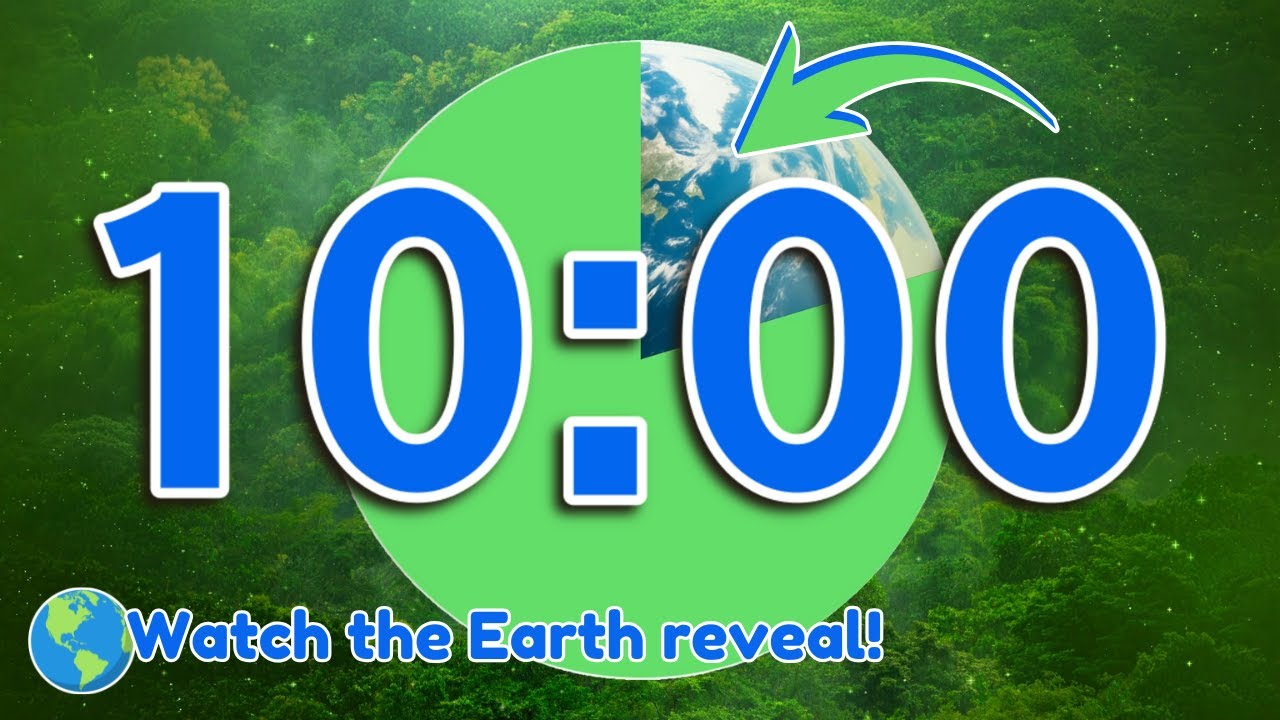 10 Minute Earth Day Timer for Classroom with Calm Relaxing Music - YouTube