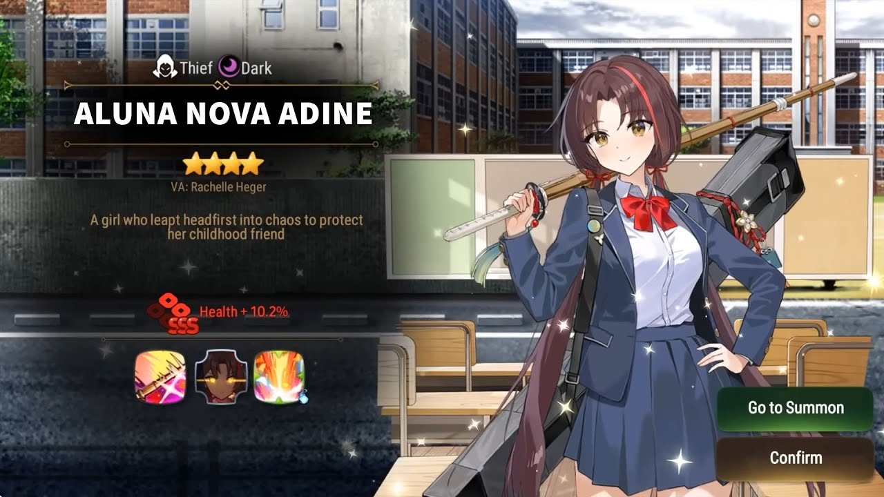 ALUNA NOVA ADINE - PRIMEIRAS IMPRESSÕES - EPIC SEVEN - YouTube