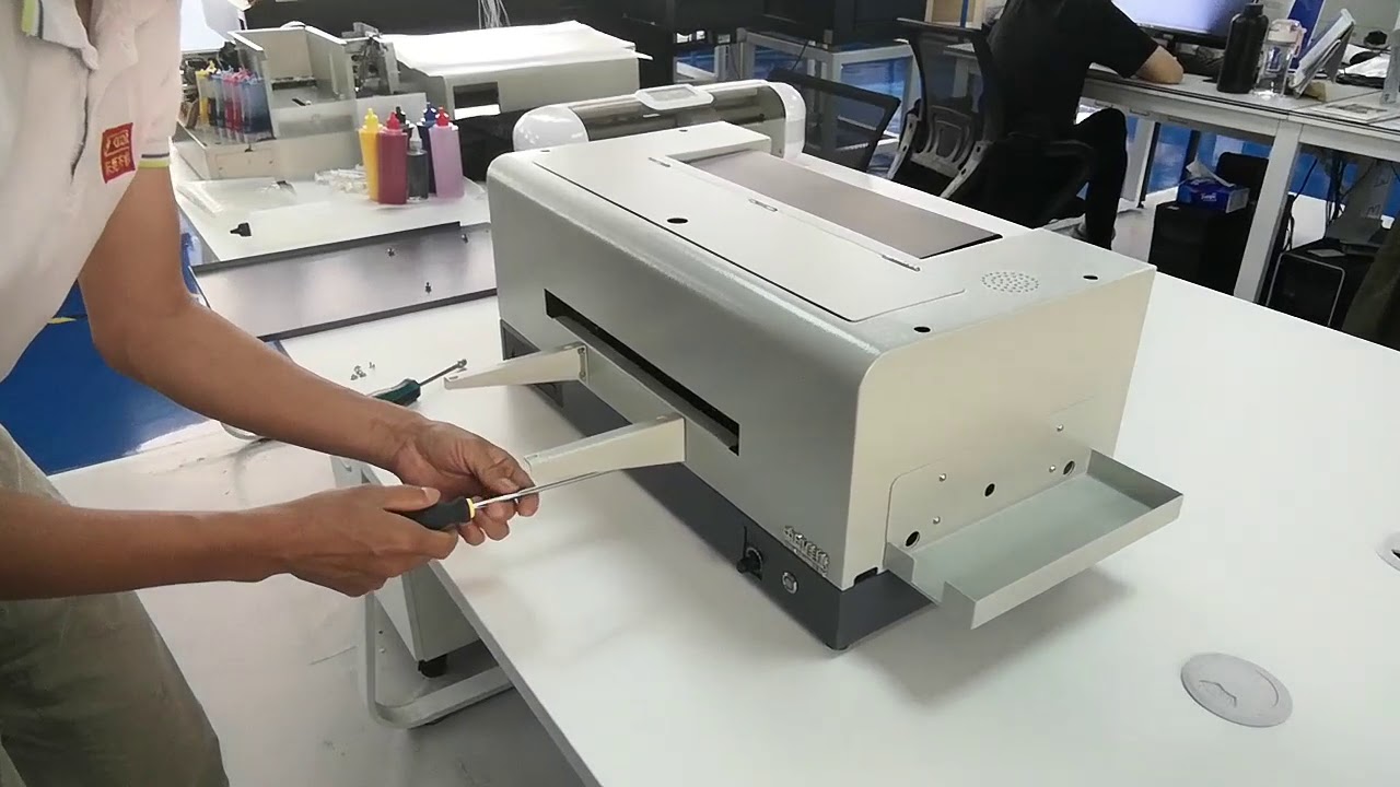 install printer tray for DTF Printer - YouTube