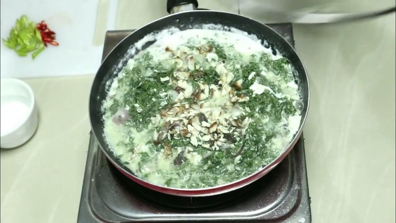 How To Cook Ginataang Dahon Ng Kamoteng Kahoy Ginataang Balinghoy - YouTube