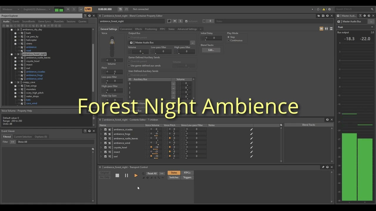 Dynamic Ambience Systems in Wwise - Gustavo Sperling - YouTube