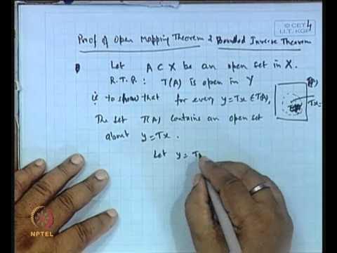 Mod-01 Lec-34 Open Mapping Theorem - YouTube