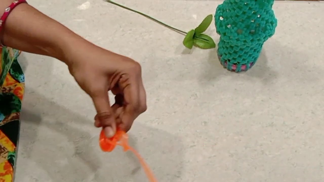 M.k.Plastic Wire Works ( HOME DECOR - FLOWER TUTORIAL) - YouTube