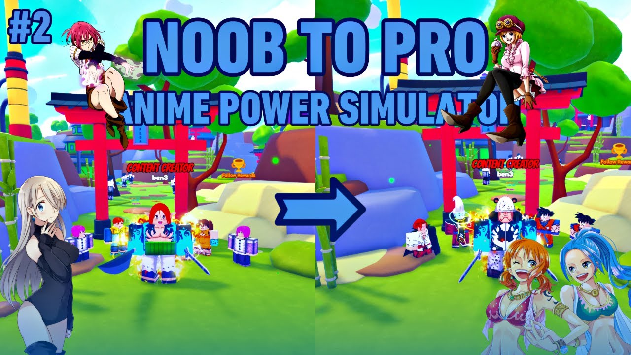NOOB TO PRO #2 in Anime Power Simulator + Got HAKI & MAX RANK AND MORE ...